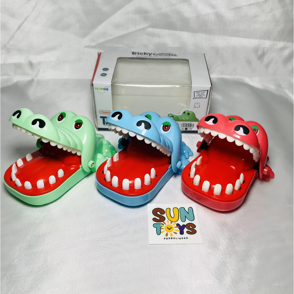SUN Tricky Crocodile Bite Toy (Rubber Teeth) | Shopee Philippines
