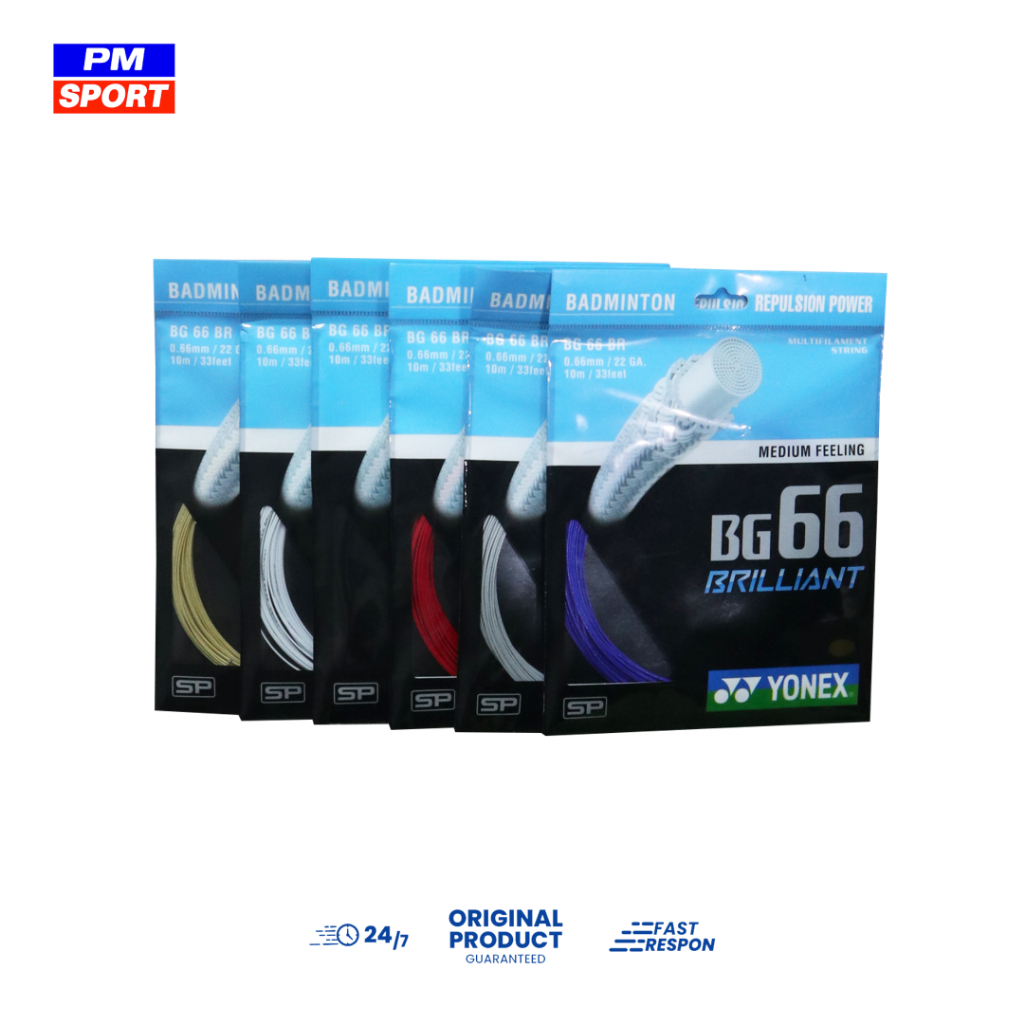 Yonex BG66 BRILLIANT STRING BADMINTON RACKET STRINGS | Shopee Philippines