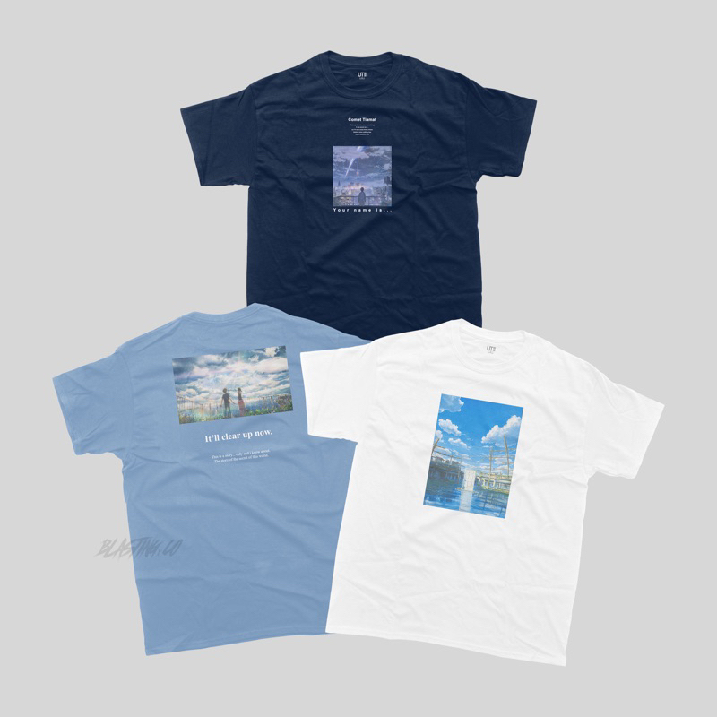 [ Anime T-SHIRT] UNIQLO X MAKOTO SHINKAI | Uniqlo UNIQLO | Kimi NO NAWA ...