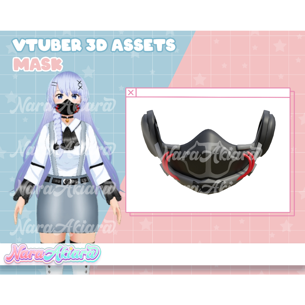 Creative With Virtual Characters: Ready To Use 3D Vroid Masks, Ready To ...