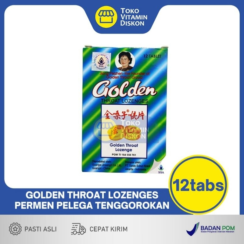 Golden THROAT LOZENGES 12 TAPS THROAT LOZENGES Candy SSA | Shopee ...