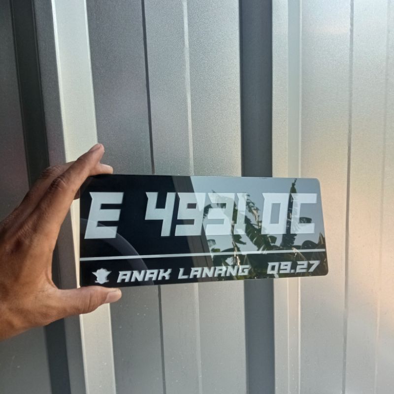 Free CUSTOM ACRYLIC MOTORCYCLE NUMBER PLATES | Shopee Philippines