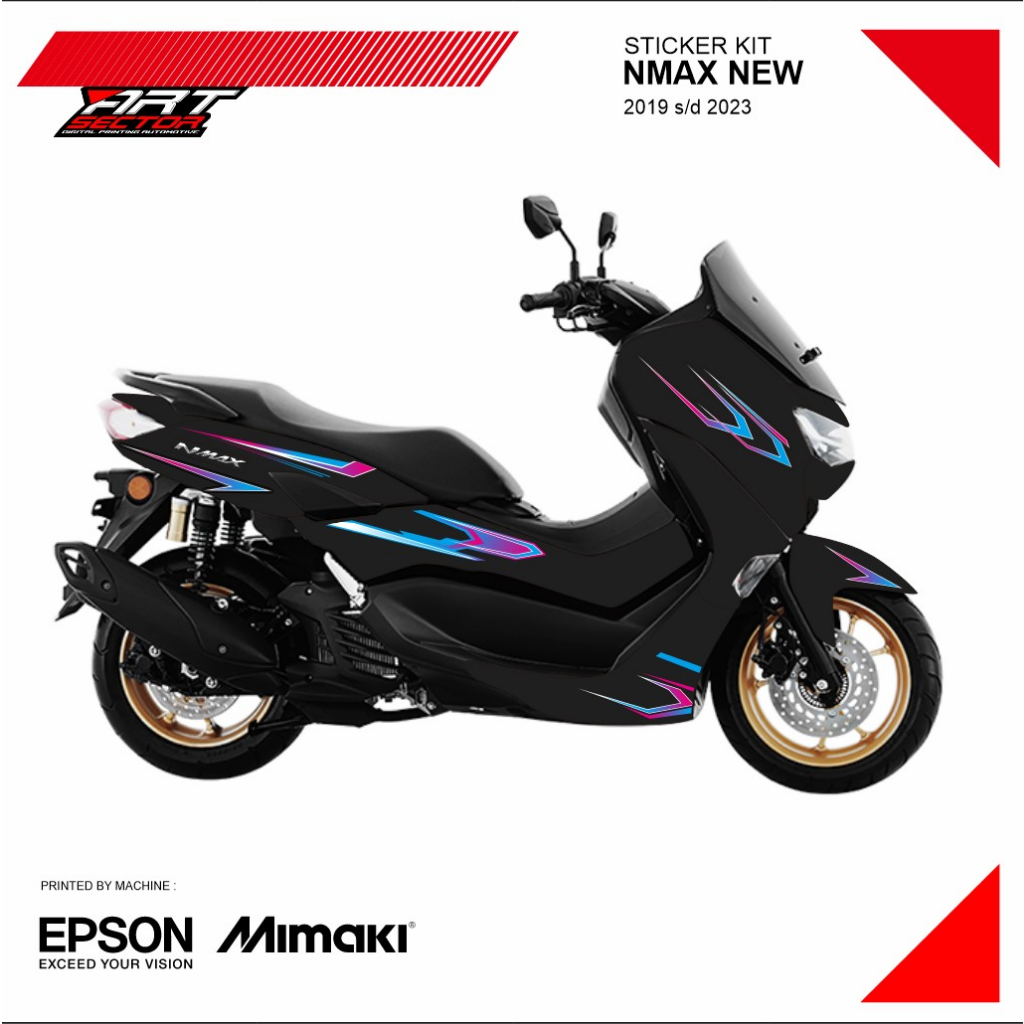 NMAX NEW LINE STYLISH TRANSPARENT STRIPING STICKER | Shopee Philippines