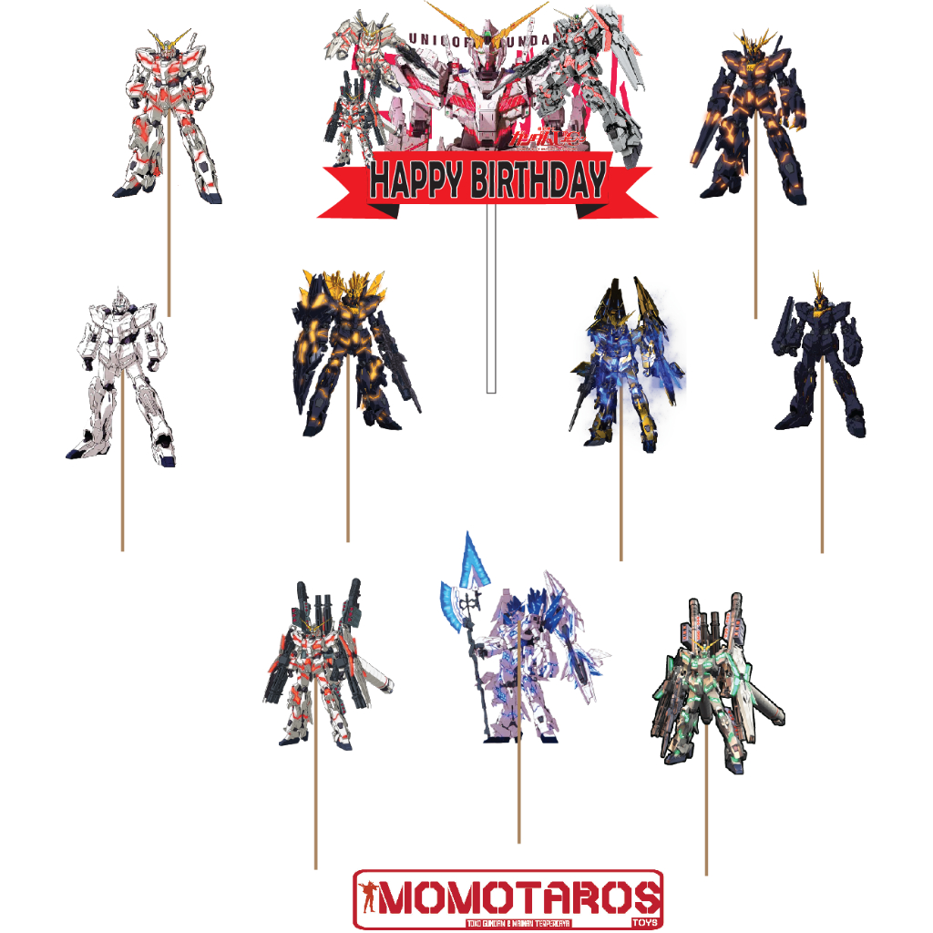 Unicorn Gundam cake Topper | Shopee Philippines