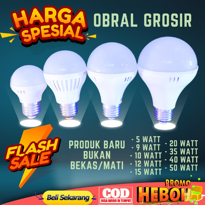 CAHAYA NIKIMURA Led Bulb 5watt 10watt 5watt 20watt 30watt Super Bright ...