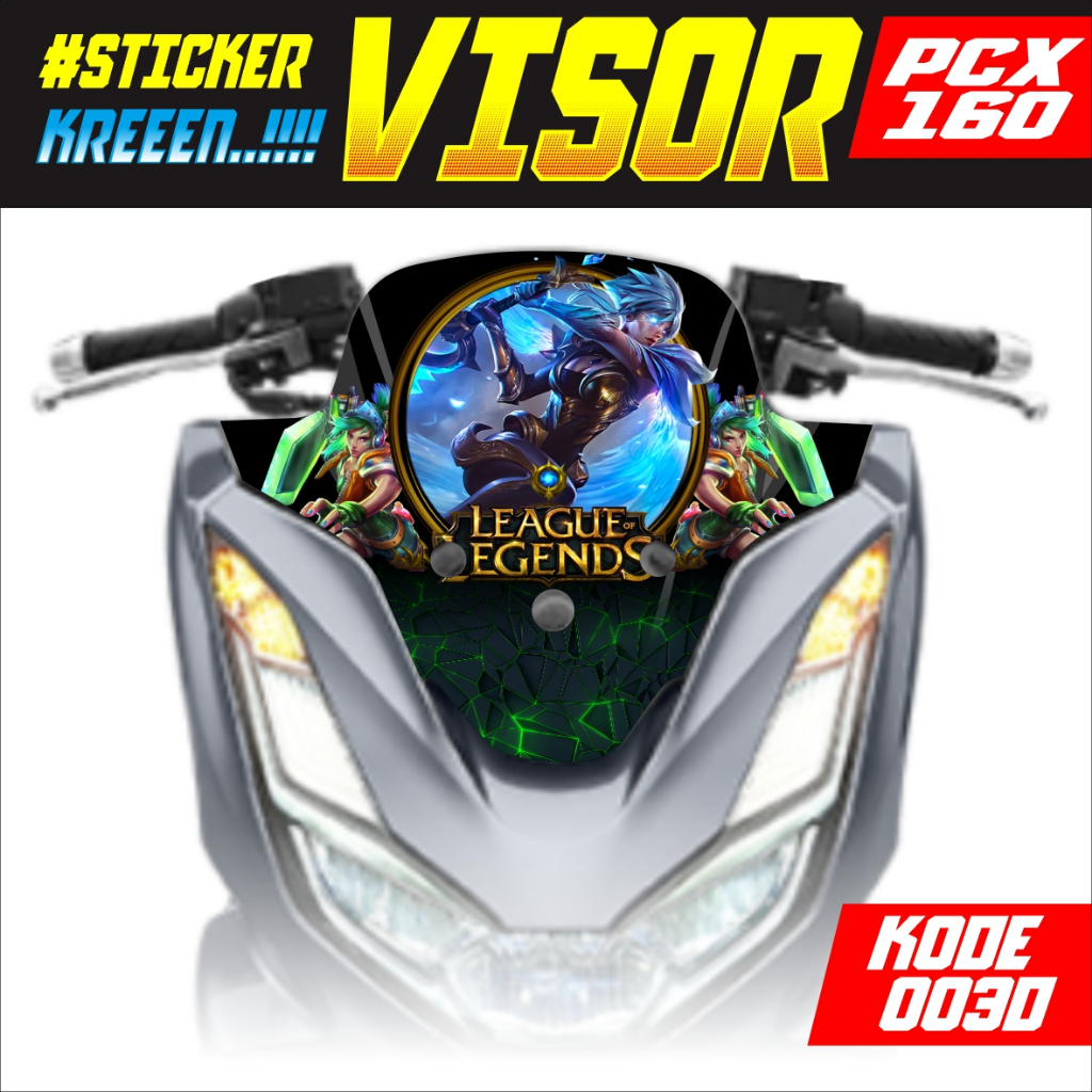 Honda Pcx 160 Windshield Pcx 160 Variation Visor Sticker | Shopee ...