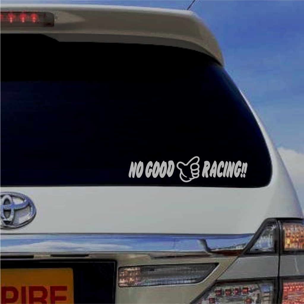 Cutting STICKER NO GOOD RACING STICKER VARIATIONS OF CAR GLASS ...