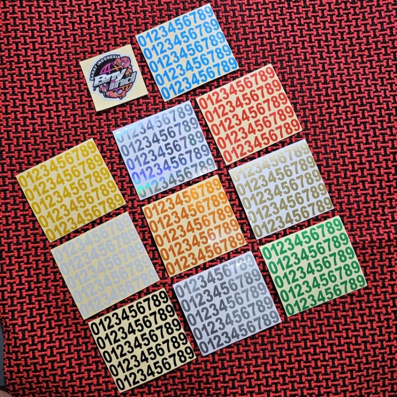Sticker Sticker NUMBER Cutting | Shopee Philippines
