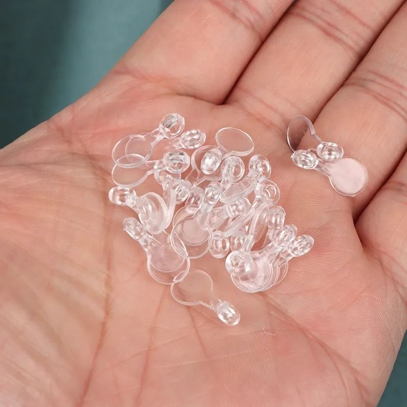 Transparent Clay Stickers / Clay Hooks (50 pcs) | Shopee Philippines