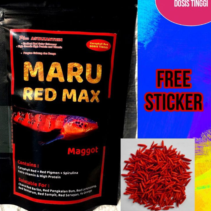 MERAH Maggot red maru Evil Flower up fh red orange | Shopee Philippines