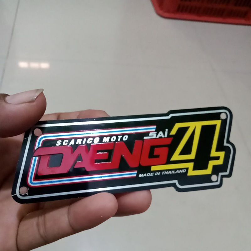 Daeng Sai4 Exhaust Emblem Brand Appears | Shopee Philippines