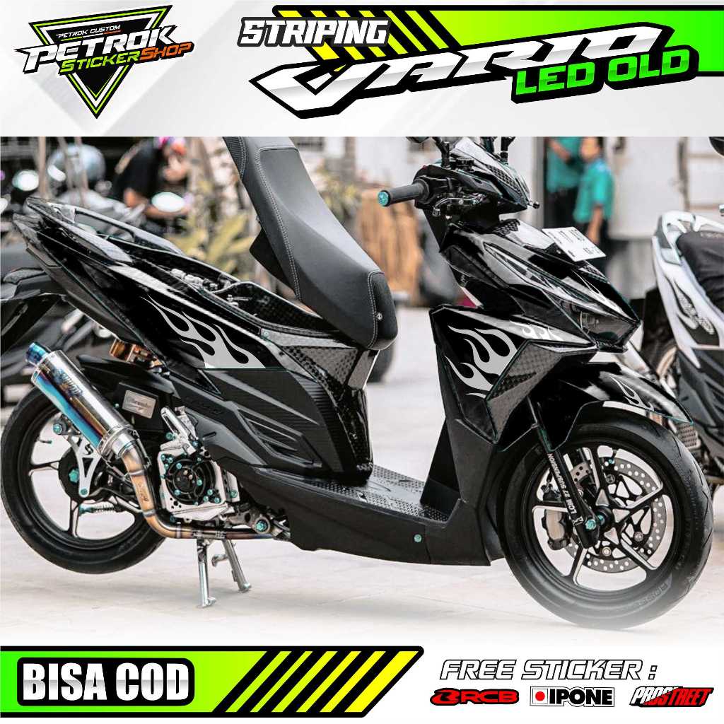 Striping Variations Of HONDA VARIO LED OLD Fire Design/STICKER LIST ...