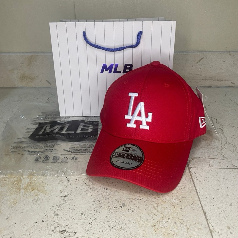 Los ANGELES LA Korean BASEBALL CAP KOREA RED LOGO WHITE HAT | Shopee ...