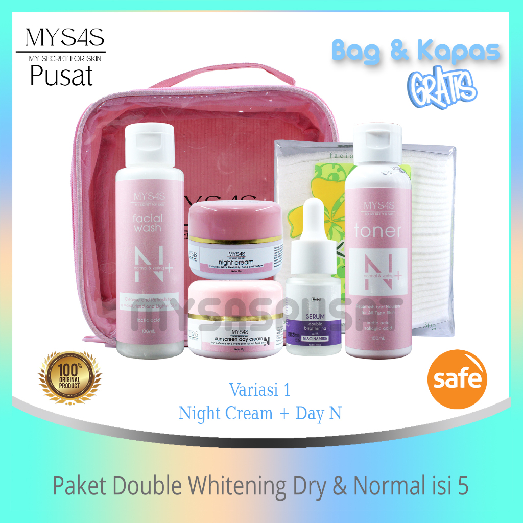 Mysas Skincare double whitening normal & dry package | Shopee Philippines