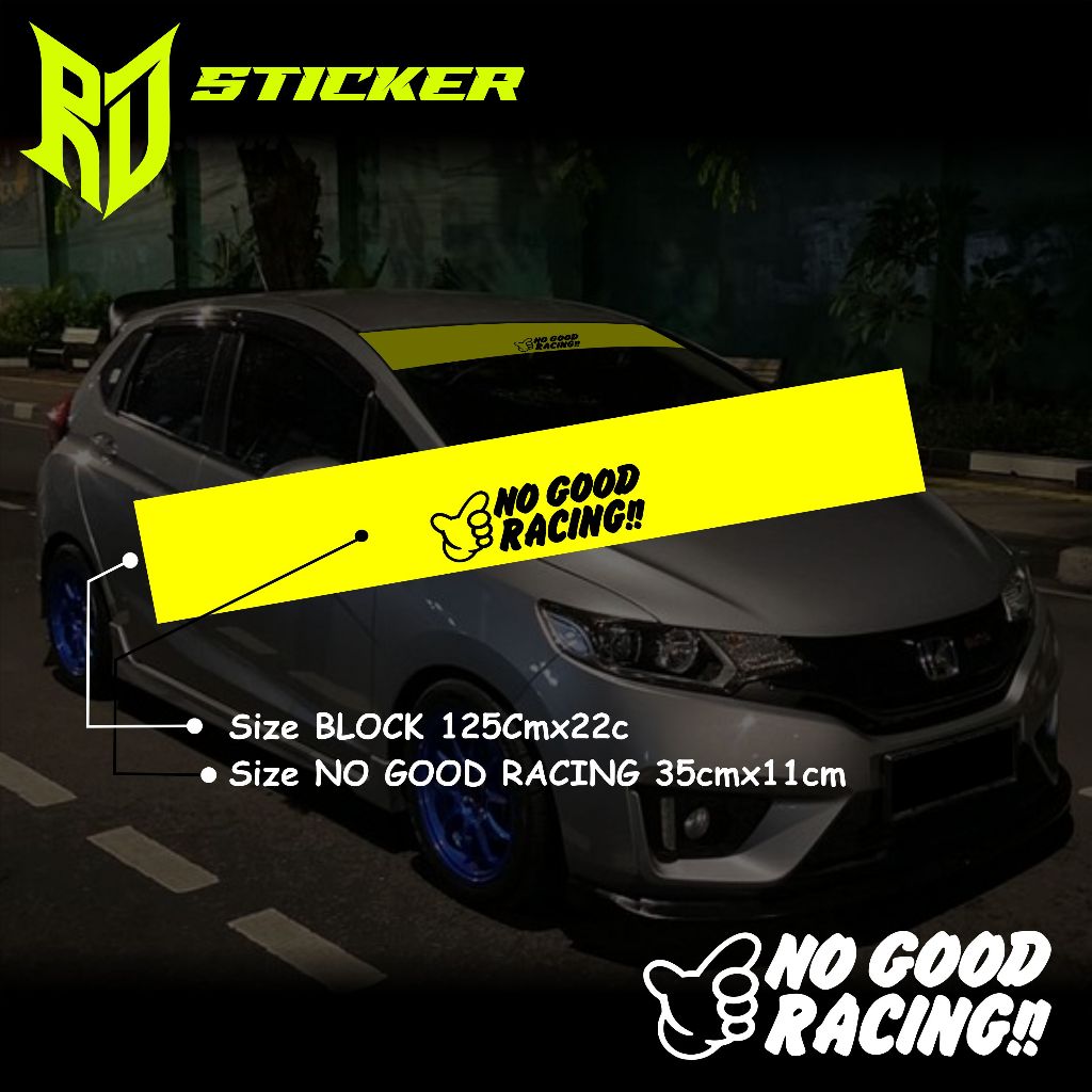 No GOOD RACING Car Windshield STICKER | Shopee Philippines