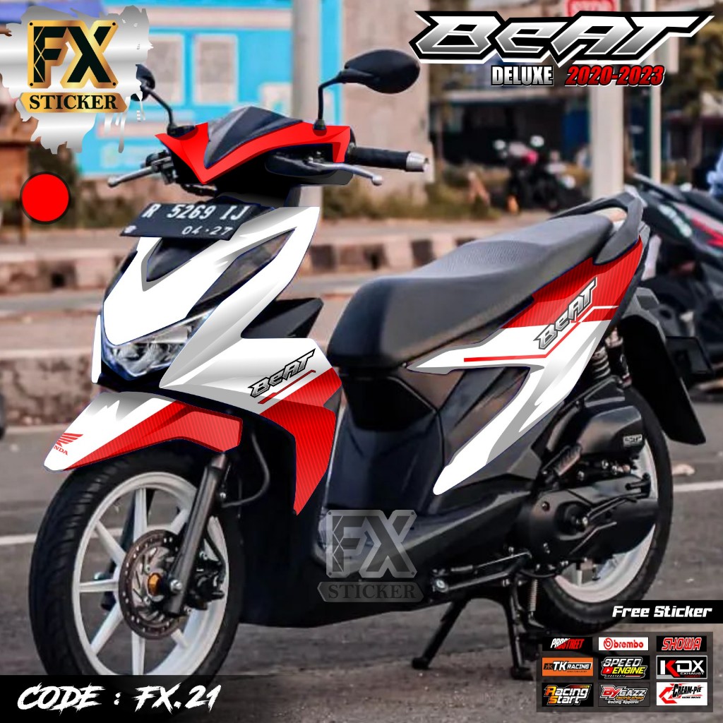 Honda BEAT DELUX 2020 2021 2022 Fullbody Fullblok Sticker Decal Latest ...