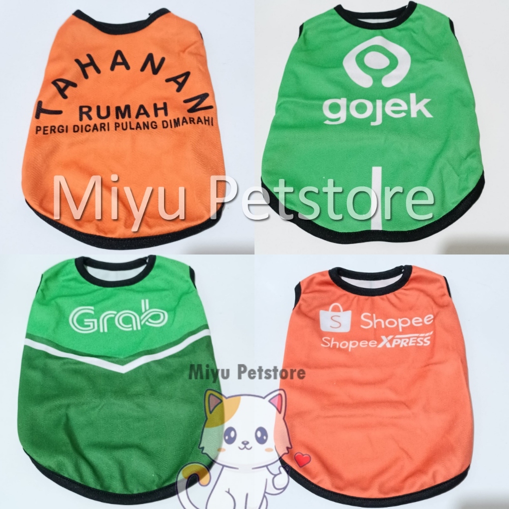 Gojek Grab Cat Clothes Cat Clothes Prisoner Cat Clothes Kitten Pet ...