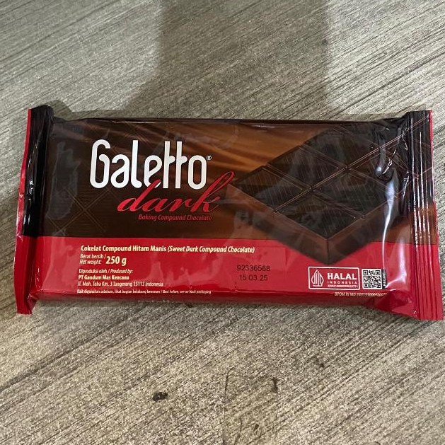Galetto Chocolate Galetto Galeto Dark/white 250 gr HALAL | Shopee ...