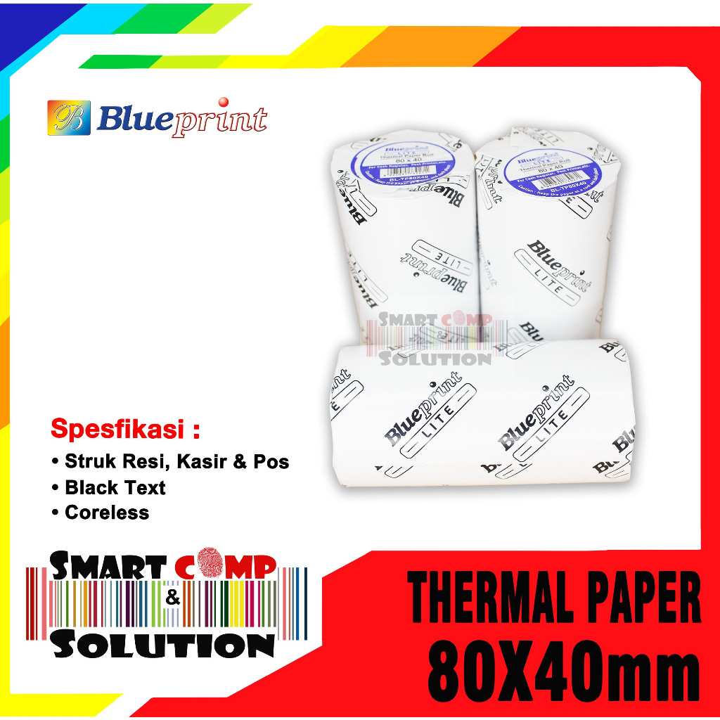 Thermal Paper Cashier's Receipt Note 80mm x 40mm Thermal Paper roll ...