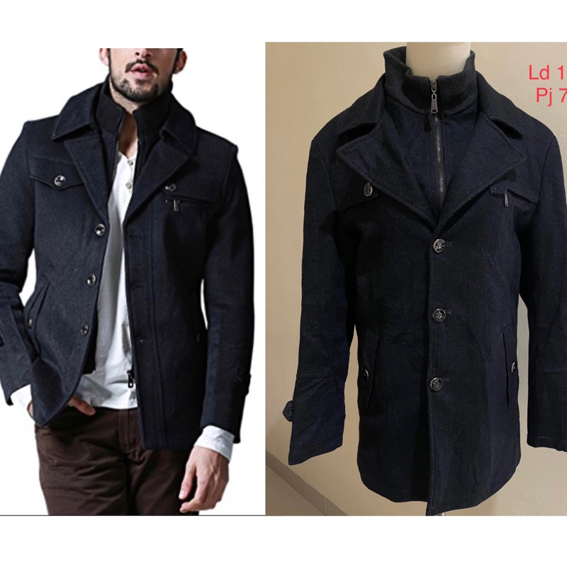 Men's wool Winter coat, men's jacket | Shopee Philippines