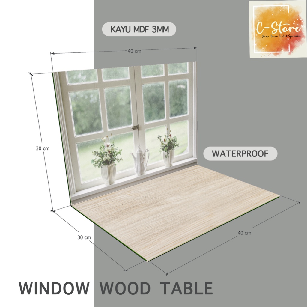 KAYU Folding Product Photo Mat Table Window Background-Wooden and ...