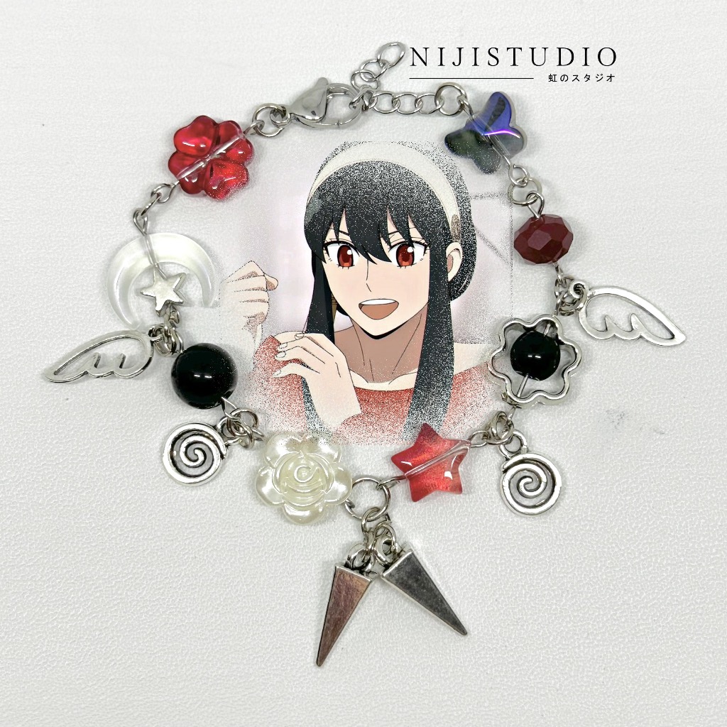 GANTUNGAN HP Yor forger spy x family theme bracelet keychain and phone ...