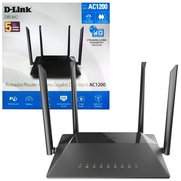 DLINK D-LINK Router WIRELESS DIR-842 AC1200 MU-MIMO wifi 4x Gigabit ...