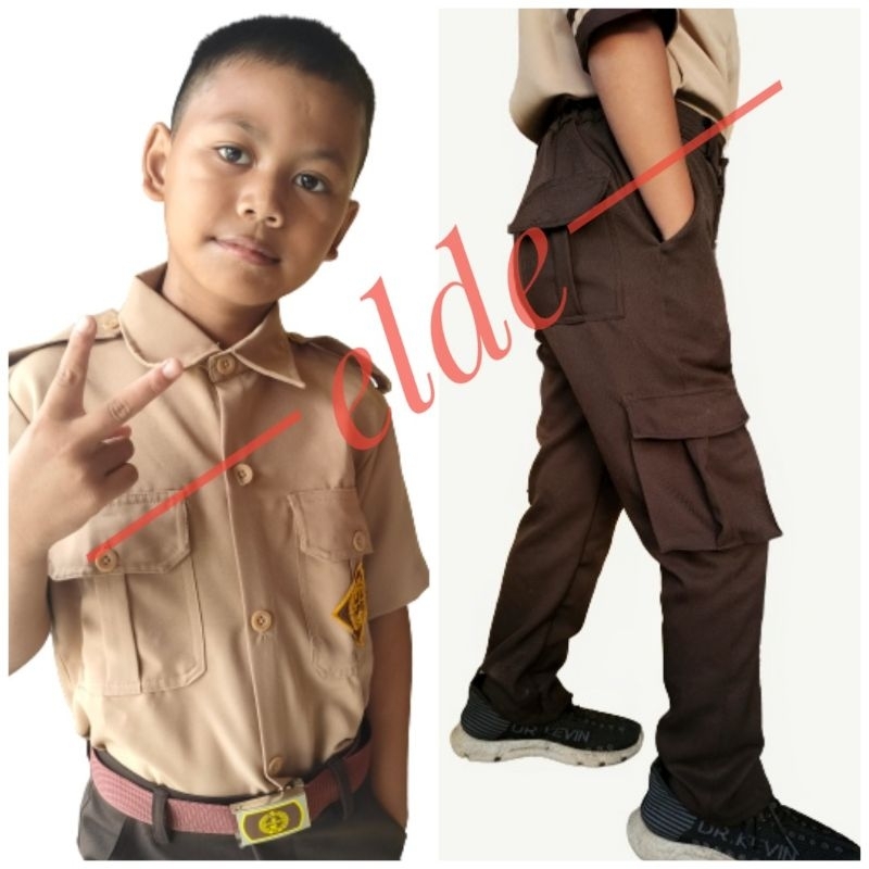 Elde Scout Raising Uniform Suit Elementary School Short Sleeve And PDL ...