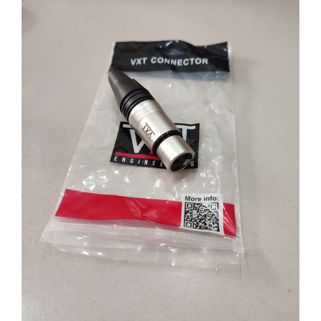 VXT Connector Jack Canon 3pin Female / Jack XLR Female Canon female ...