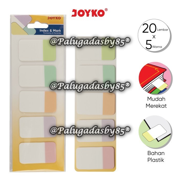 (1 Set) WHOLESALE joyko IM-62 Memo Divider Plastic Box 5 Colors / Index ...