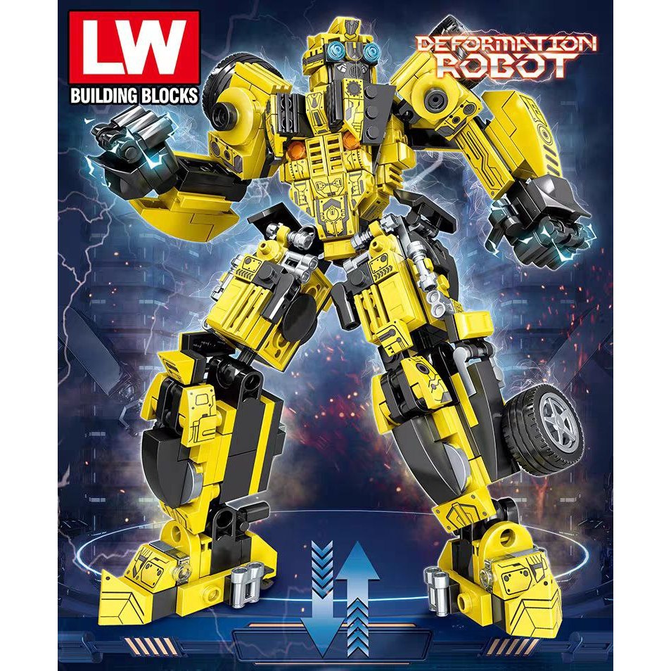 Mainan DISASSEMBLY/BRICK TRANS FORMER BUMBLE BEE 2In1 LW7042 | Shopee ...