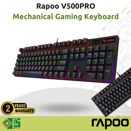Rapoo V500PRO Backlit Mechanical Gaming Keyboard | Shopee Philippines