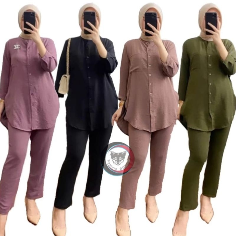 Hana One Set Women's Crinkle Airflow Premium/Crinkle Premium Women's ...