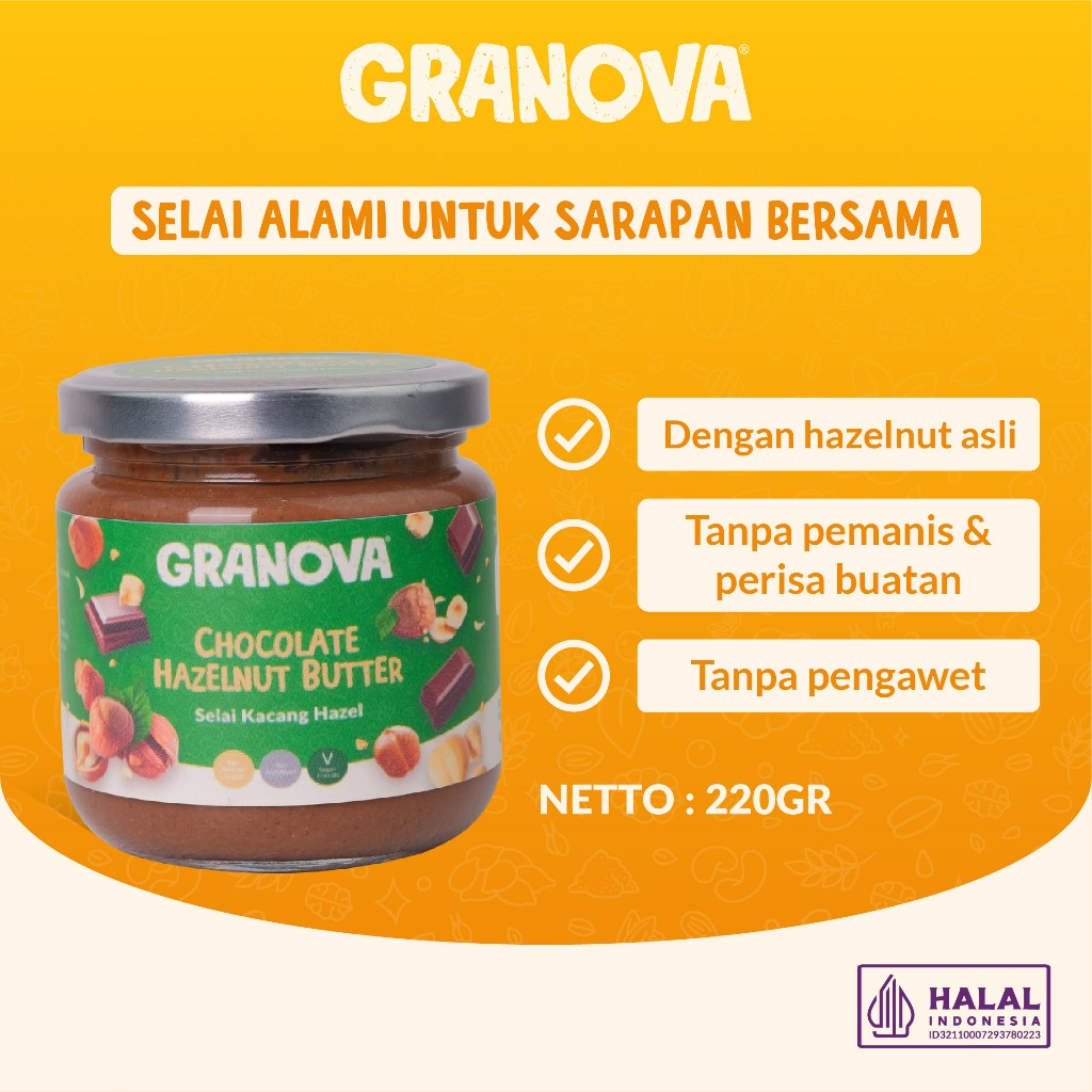 Granova - Chocolate Hazelnut Butter 220gr / Chocolate Hazelnut Butter ...