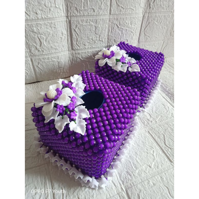 Small SIZE BEAD DECORATIVE TISSUE BOX (Request color) | Shopee Philippines