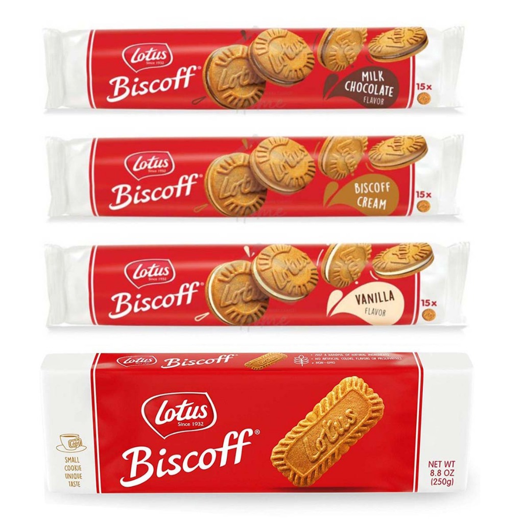 Lotus biscoff biscuit 250g / Lotus biscoff biscuit sandwich 150g ...