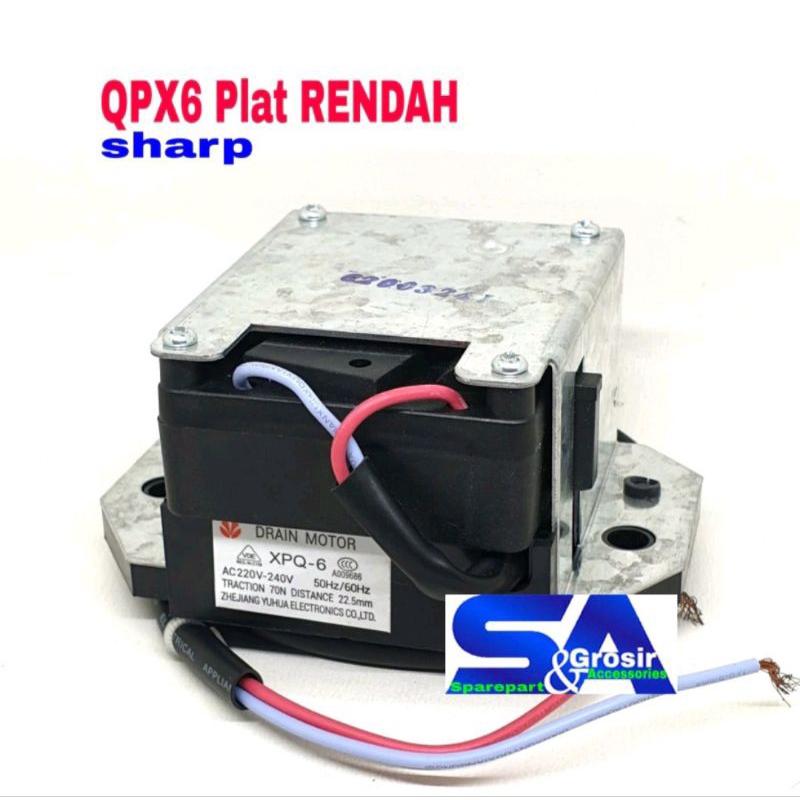 MESIN Motor Drain XPQ-6 Sharp PLATE Sharp Model/Washing Machine Drain ...