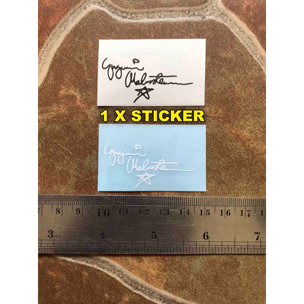 Yngwie Johann J. Malmsteen Signed Sticker Signature Autograph Logo ...