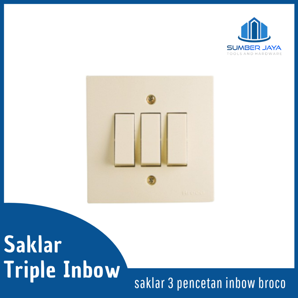Broco triple 3 push switch | Shopee Philippines