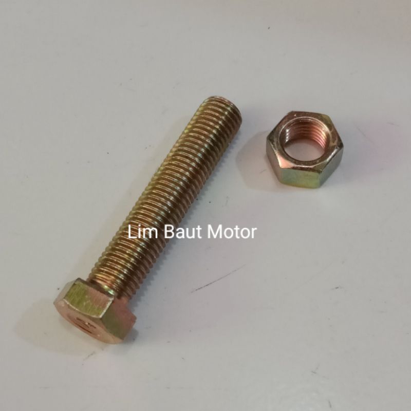 Bolt Nut 14 yellow BMK 10mm x 50mm (10 pieces) | Shopee Philippines