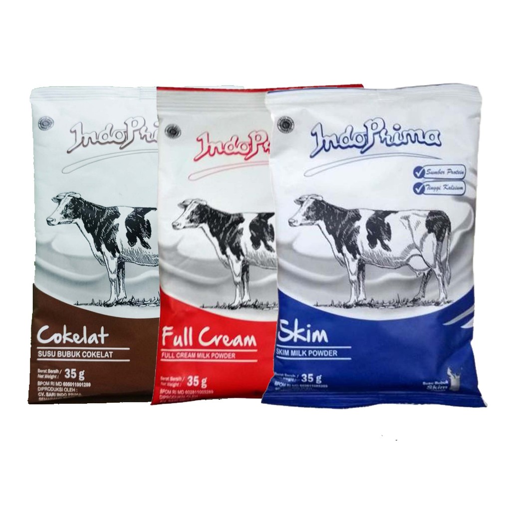 Indoprima powdered milk sachet 35g / chocolate powdered milk 35g ...