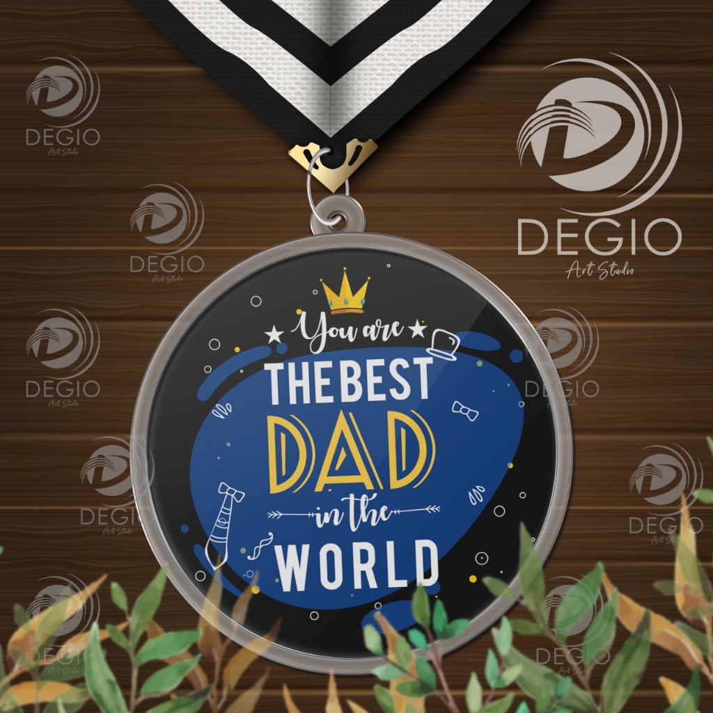 Best mom dad mom father day birthday medal | Shopee Philippines