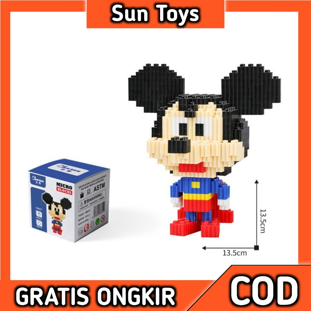 Nano block Cartoon Character Model Children's Educational block Toys ...