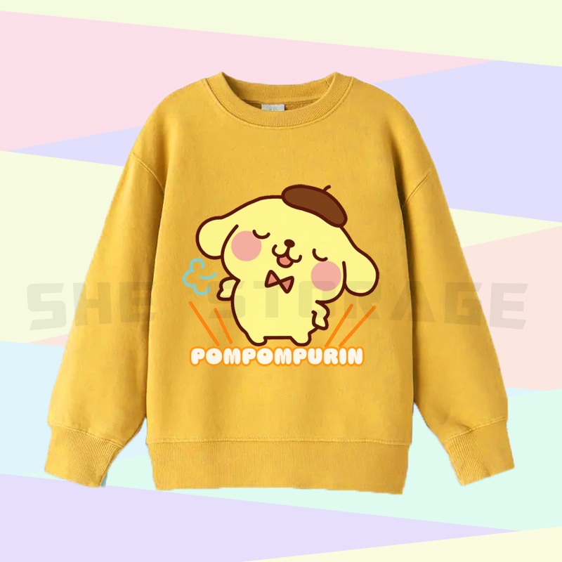 CHILDREN'S SWEATER POMPOMPURIN SANRIO FAMILY CHARACTER CHILDREN'S ...
