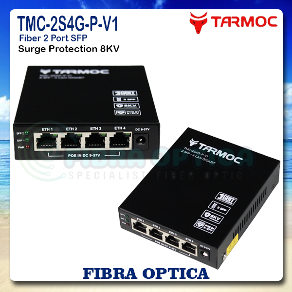 Switch 4 Port Gigabit+2 SFP Uplink POE | Unmanaged 4-Port Hub Switch ...