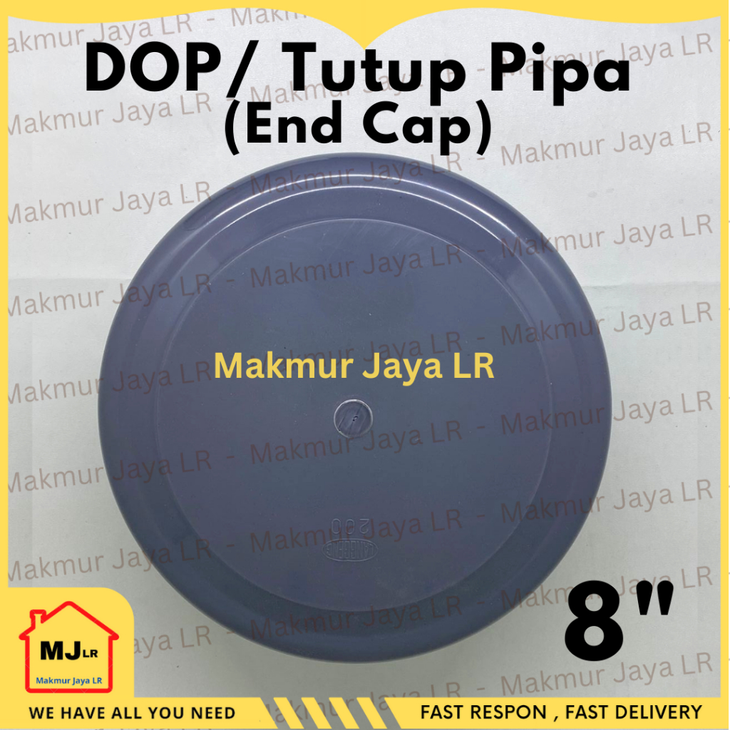 Hubcap 8inch PVC Pipe CAP 8" Plain Without Thread/END CAP 8dem/PVC Pipe ...