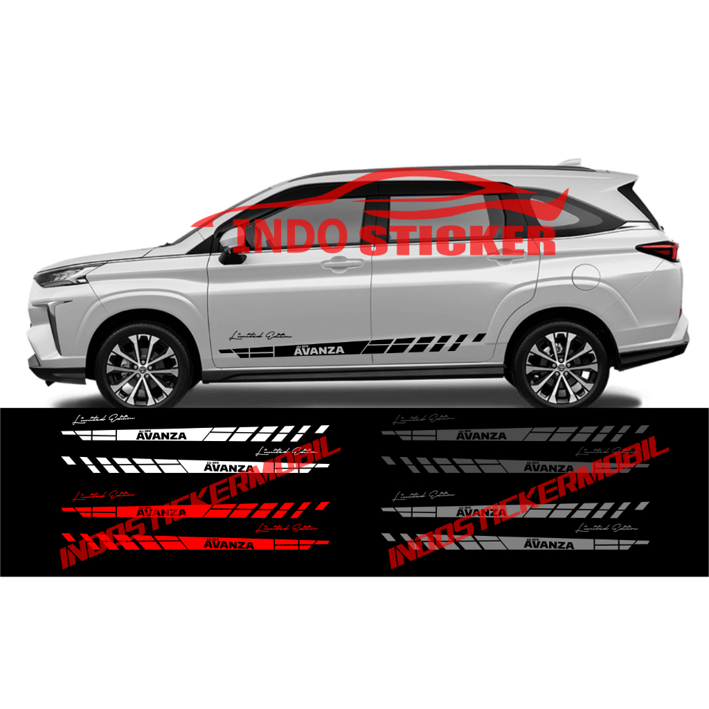 All new avanza car stickers cutting stickers for toyota all new avanza ...