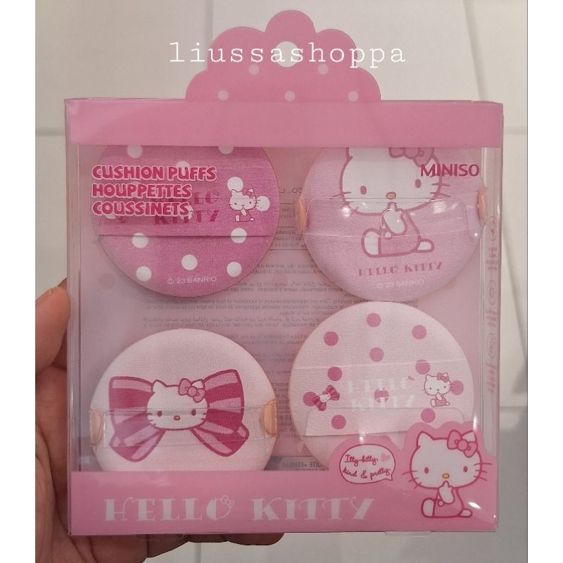 Miniso Makeup Sponge - Hello Kitty Beauty Diary Series Cushion Puffs (4 ...