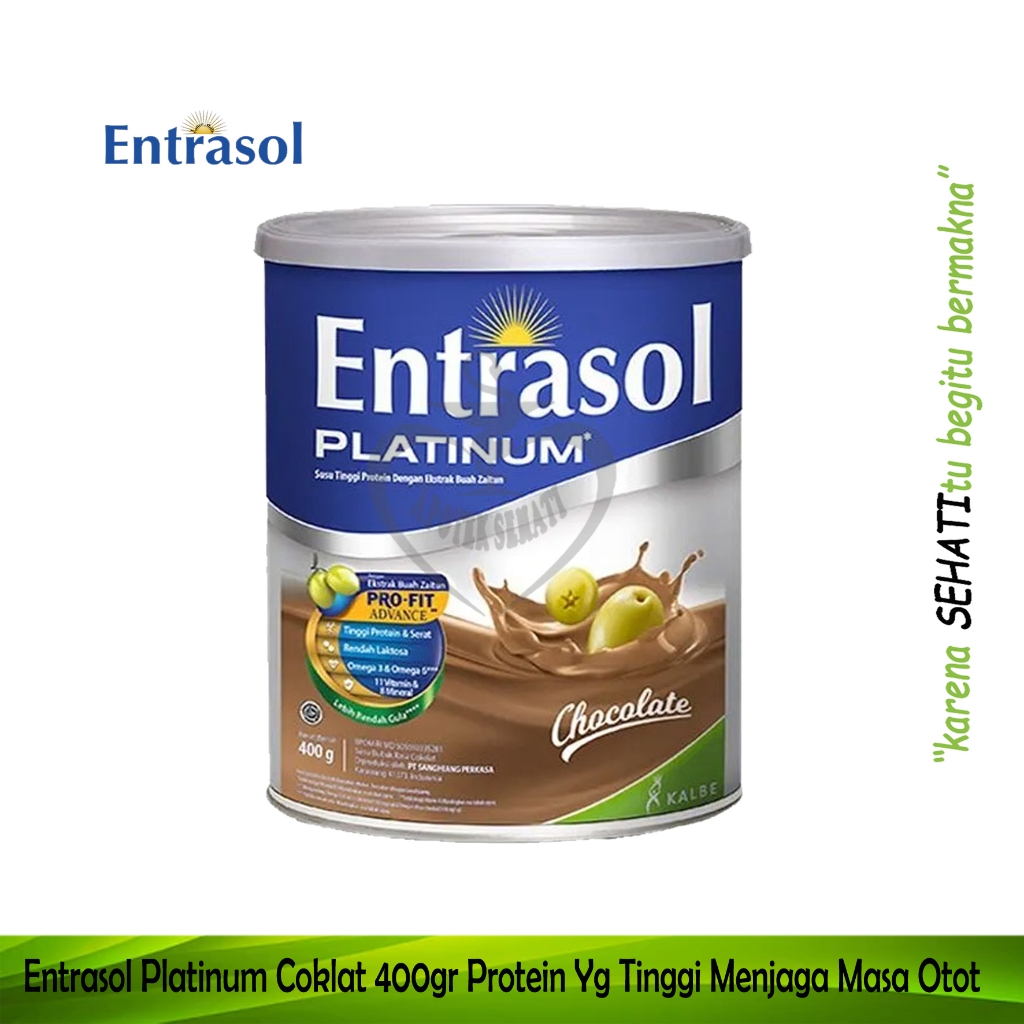 Entrasol Platinum Chocolate 400gram Nutritious Milk High Protein ...