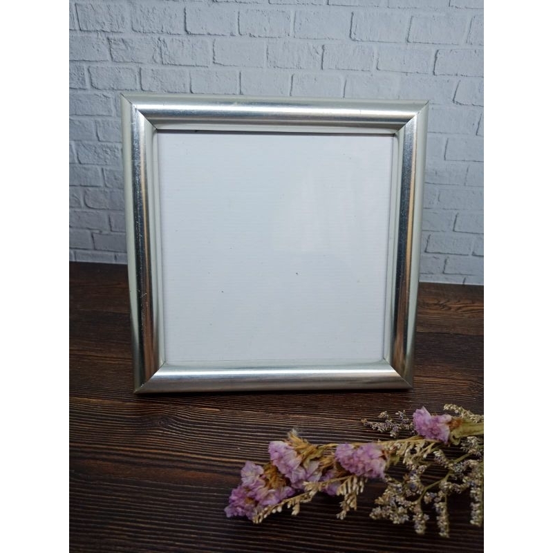 KAYU Photo Frame / Silver Profile Wooden Frame (10 x 10cm) | Shopee ...